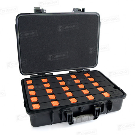 Transport case 100 RF transponders of Chronelec brand - ITS Chrono