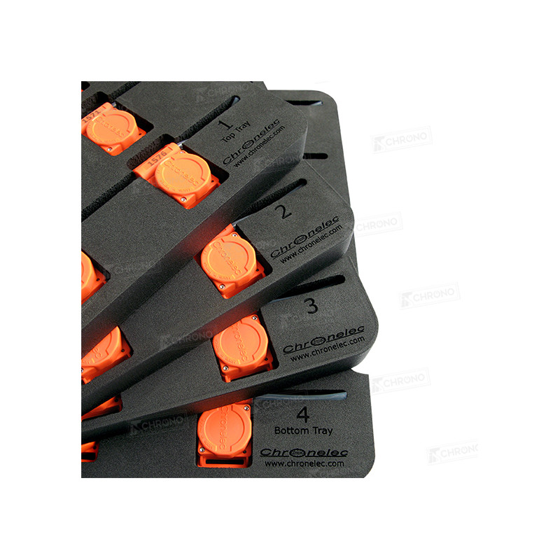 Transport case 100 RF transponders of Chronelec brand - ITS Chrono