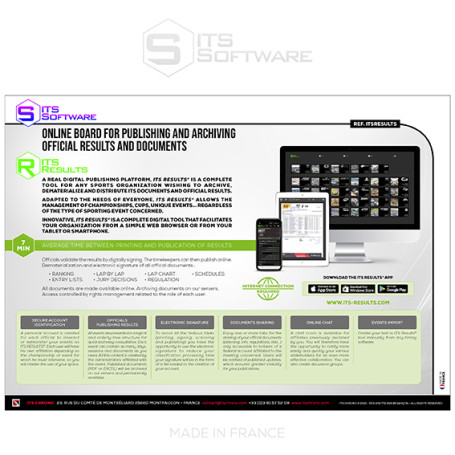 ITS Results of ITS Software brand - ITS Chrono