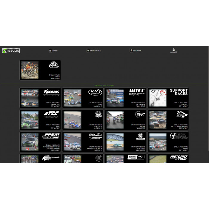 ITS Results of ITS Software brand - ITS Chrono