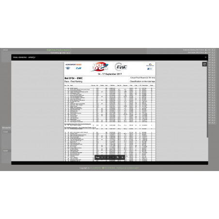 ITS Results of ITS Software brand - ITS Chrono